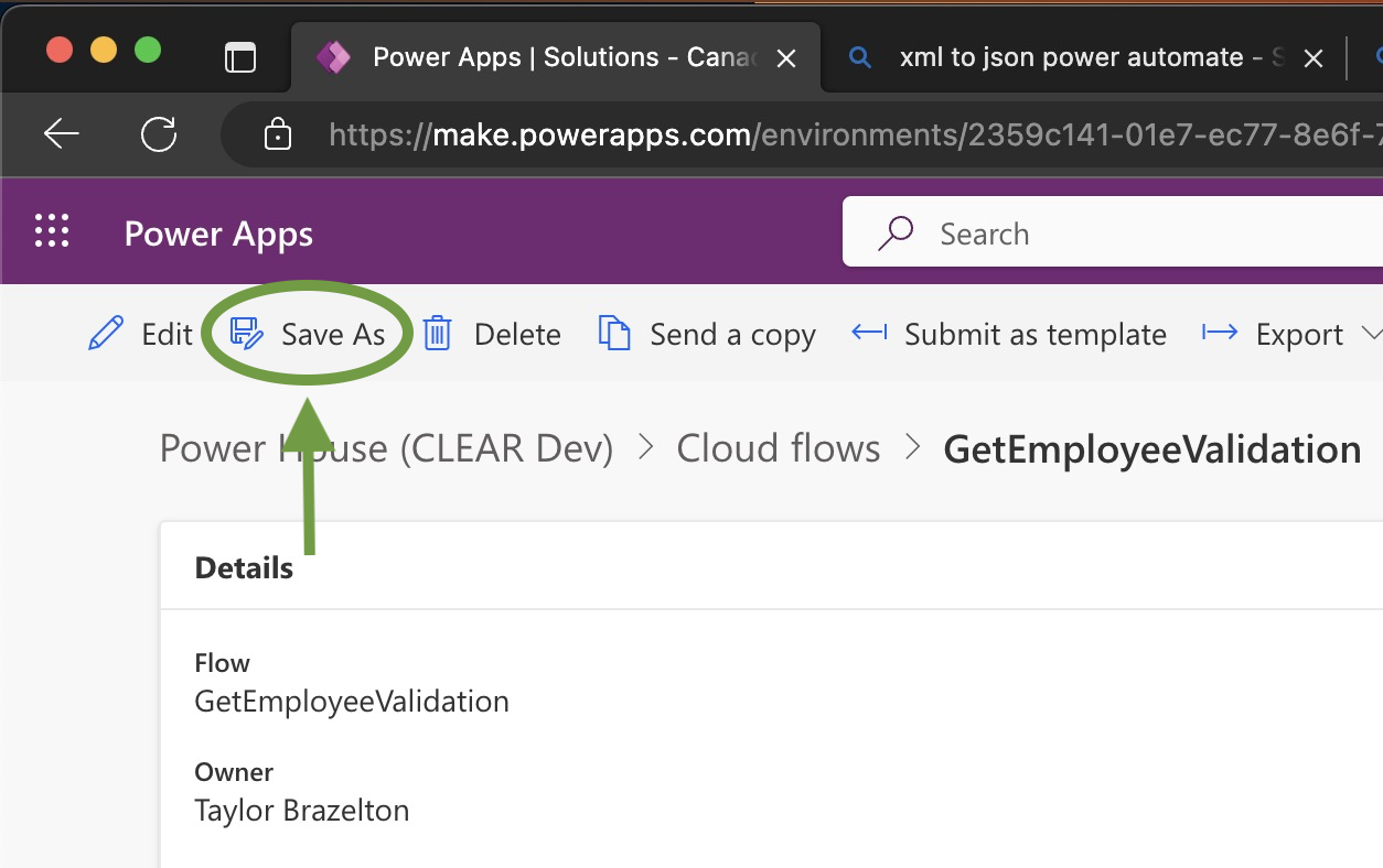 How To Copy a Power App/Automate Flow